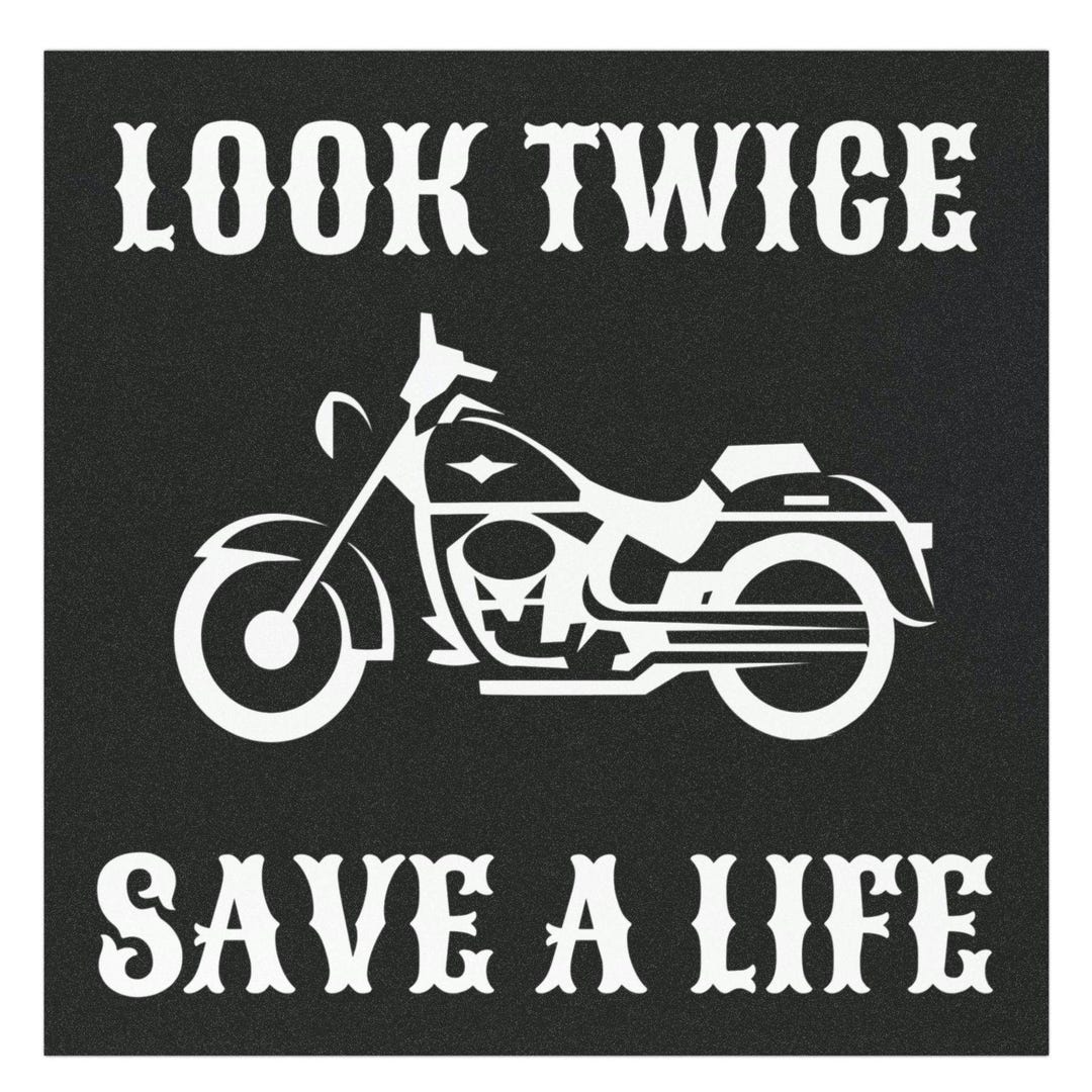 Car Magnet, Look Twice Save a Life Motorcycle Biker Support, Awareness ...