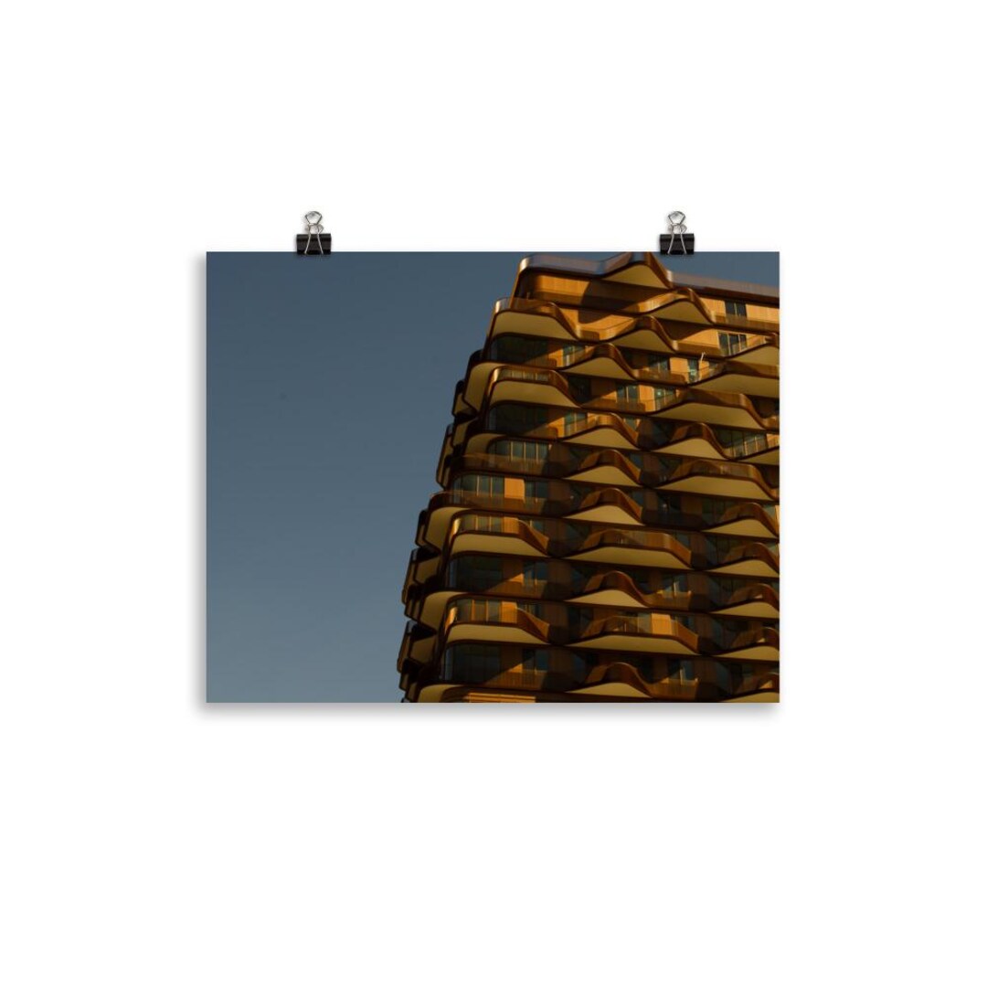 Warm Building Over Cold Sky Photography Print - Etsy