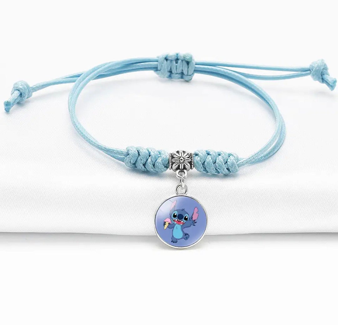 Stitch From Lilo and Stitch Pendant Rope Bracelet Girl - Etsy UK