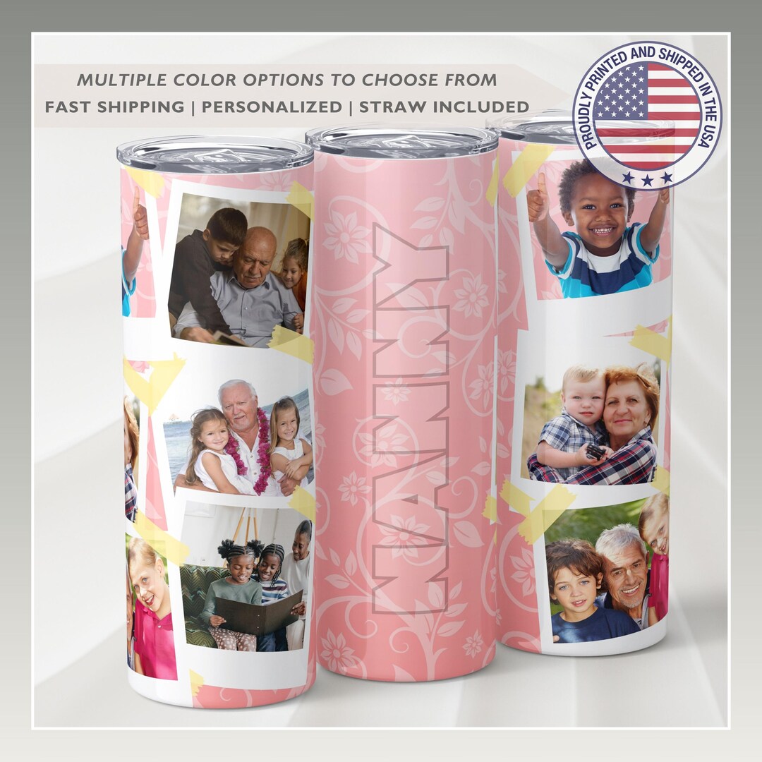 Grandma Tumbler With Pictures, Nana Mothers Day Gift, Gift From ...