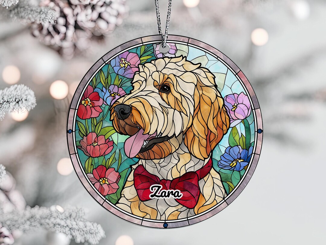 Labradoodle Ornament, Personalized Dog Christmas Gift, Puppy Keepsake ...