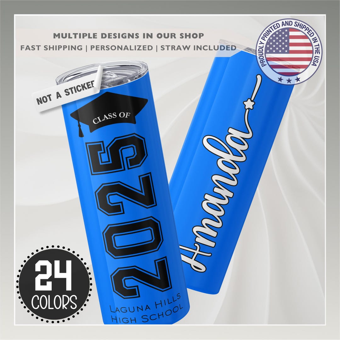 Class of 2025, Graduation Tumbler, Seniors 2025, Graduation Gift ...