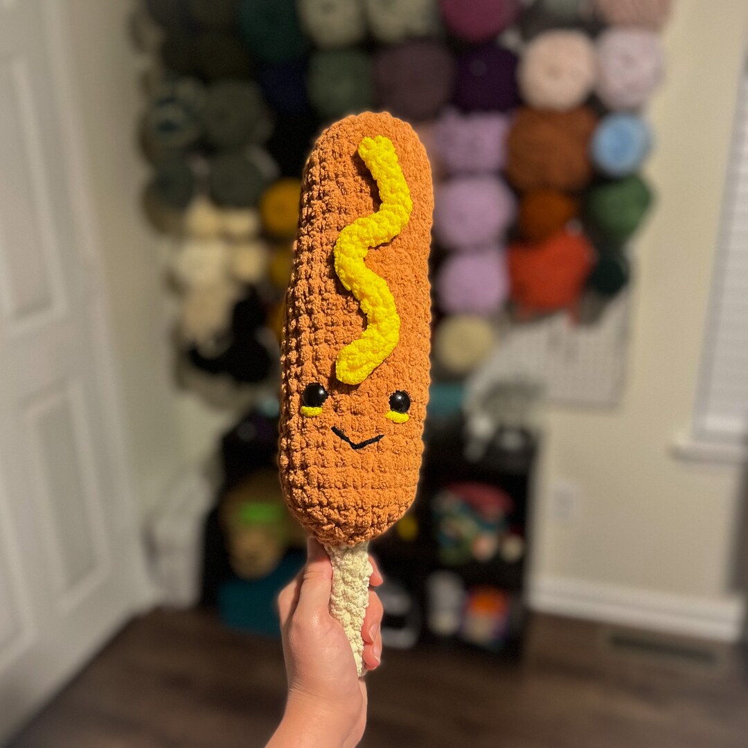 Jumbo Corndog Plushie - Etsy