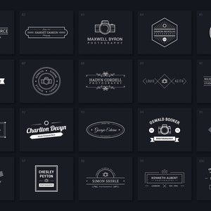 20 Vintage Vector Logo Templates 8, AI, EPS, PSD, Editable Logo Badges ...