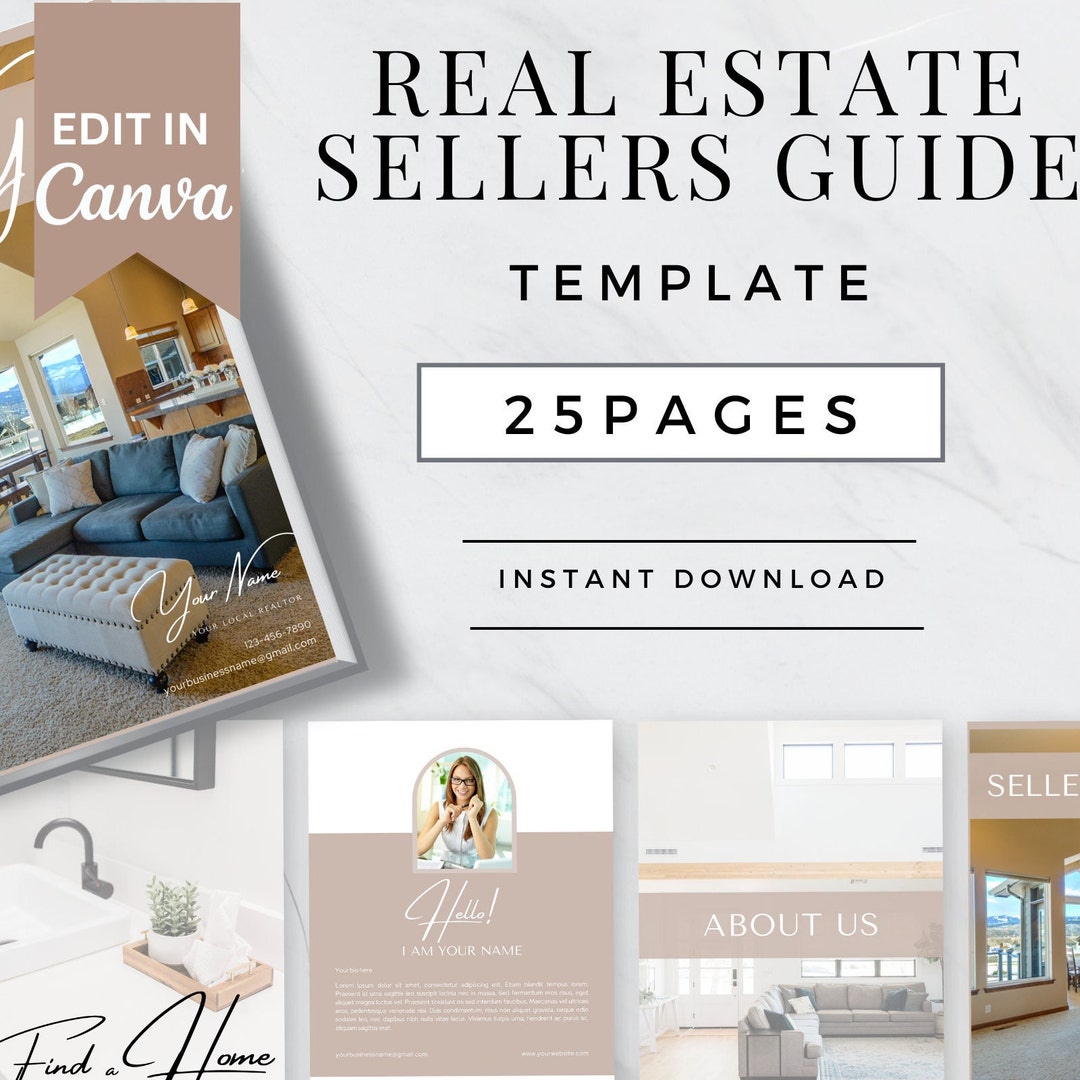 Real Estate Template | Realtor Buyer Packet | Listing Presentation for ...