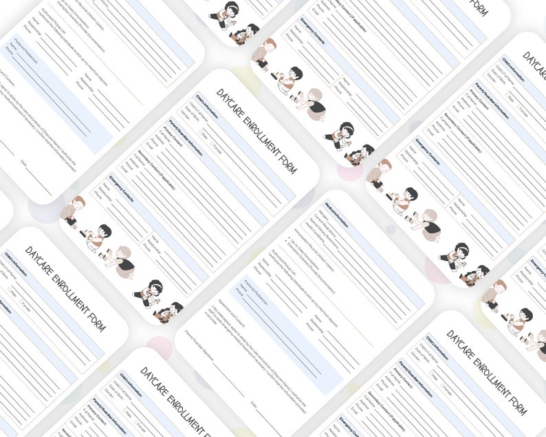 Daycare Forms Daycare Policies and Procedures Home Daycare Child Care ...