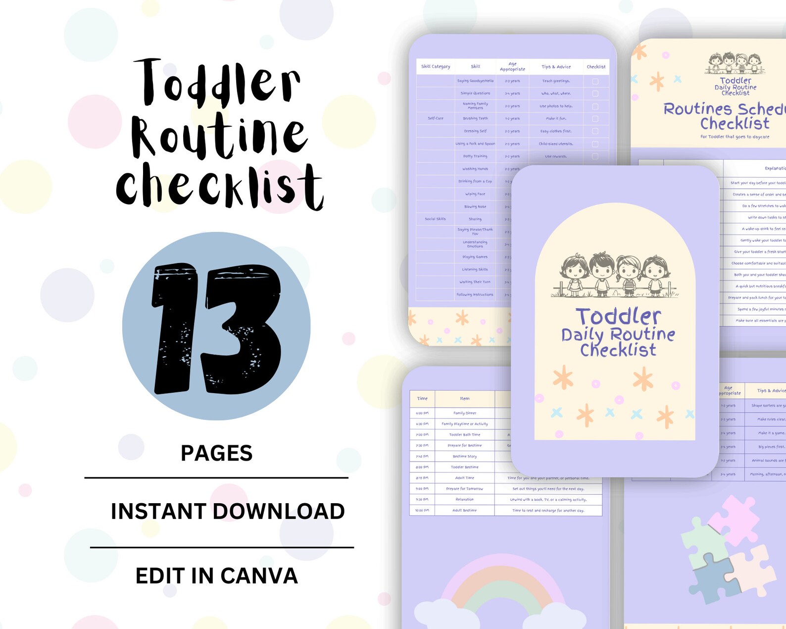 Visual Schedule Daily Routine Chart Digital Download Routine Cards ...