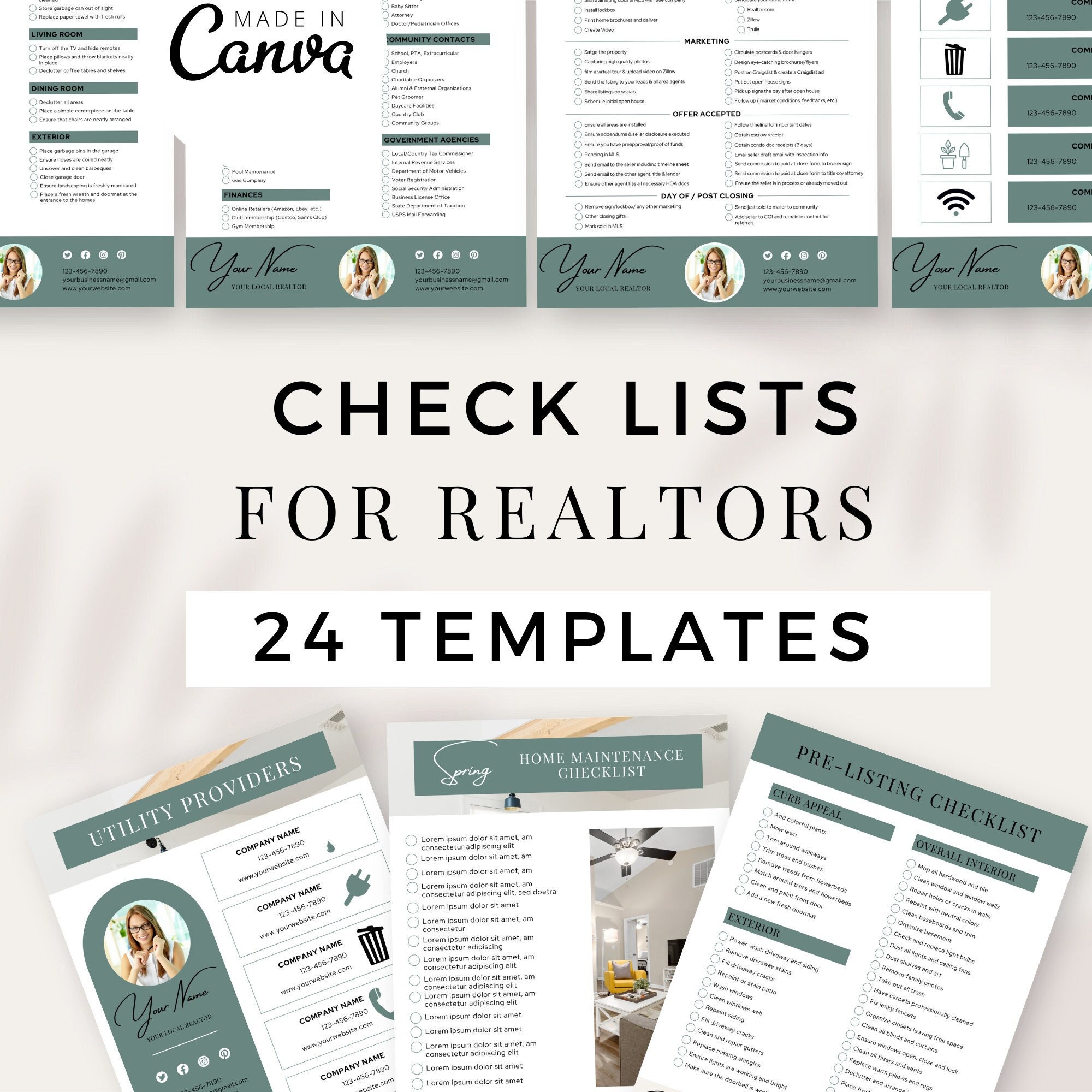 Real Estate Marketing | Realtor Flyers | Real Estate Checklist ...