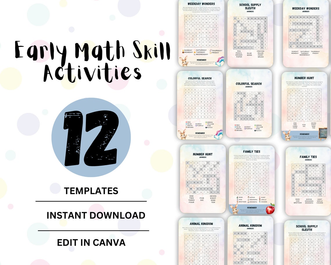 Printable Activity Bundle Christian Games Word Find - Etsy