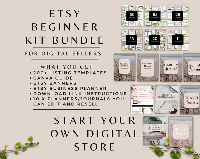 Etsy Shop Bundle | Etsy Listing Templates | Listing Photos | Branding ...