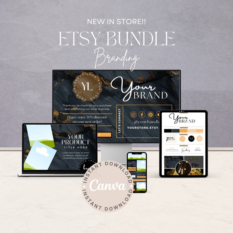 Etsy Shop Banner Kit Etsy Shop Templates Etsy Shop Branding Kit Etsy ...
