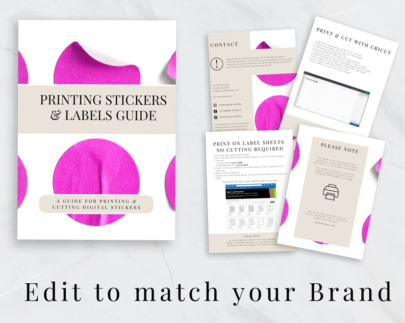 Instructions for Printing and Cutting Stickers and Labels Lead Magnet ...