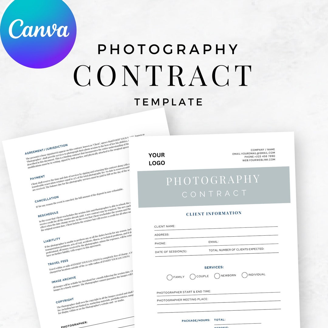 Photography Forms | Booking Form | Business Templates | Portrait ...