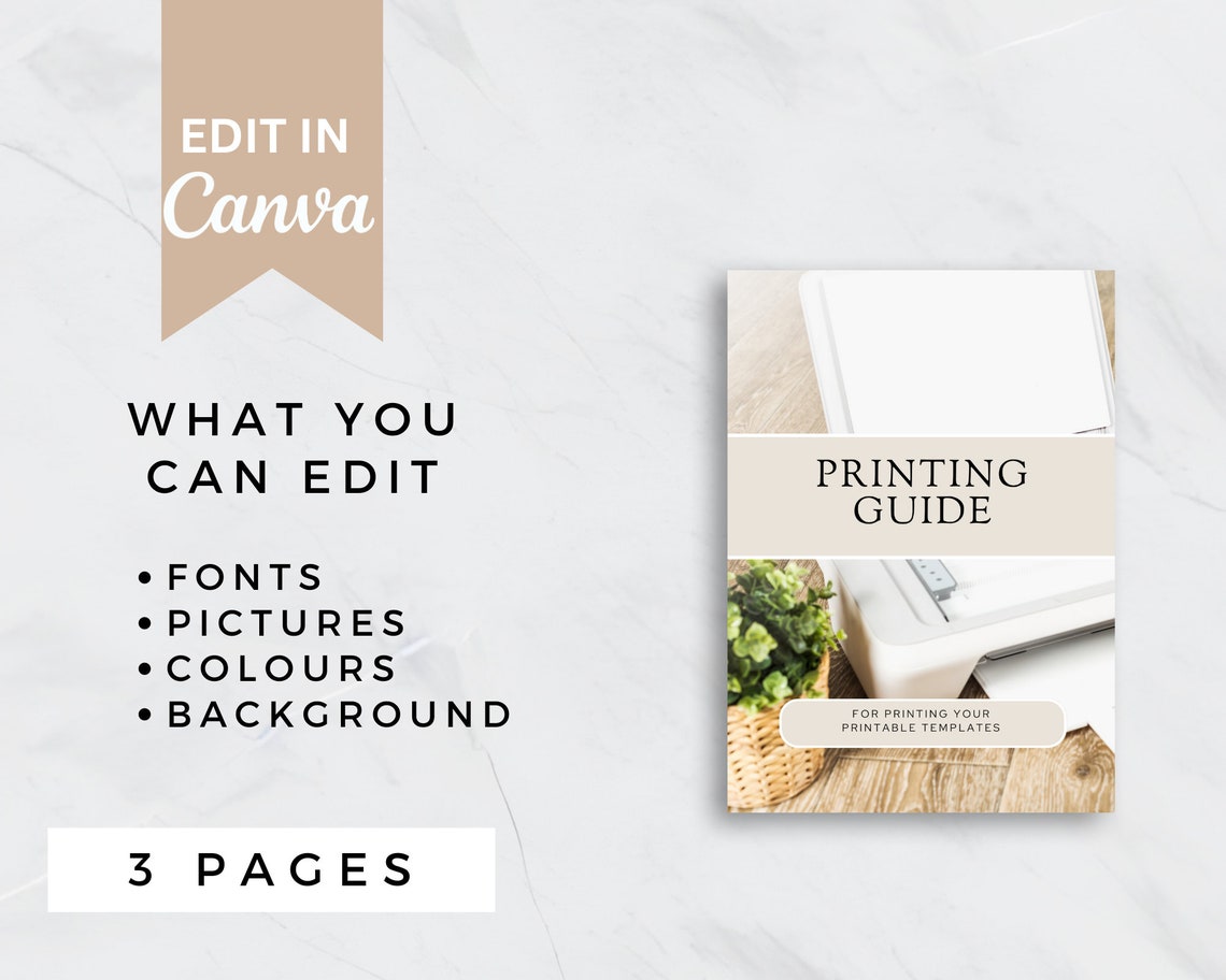 Print Size Guide | Print Size Chart | Lead Magnet | Wall Display Guide ...