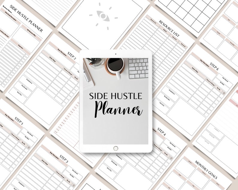 Canva Template Lead Magnet Side Hustle Planner PLR Template Plr Ebook ...