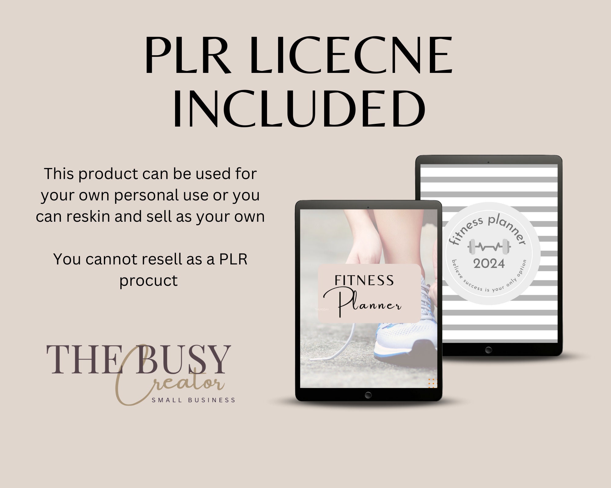 Workout Tracker Plr Template Bundle Plr the Fitness Planner Digital ...