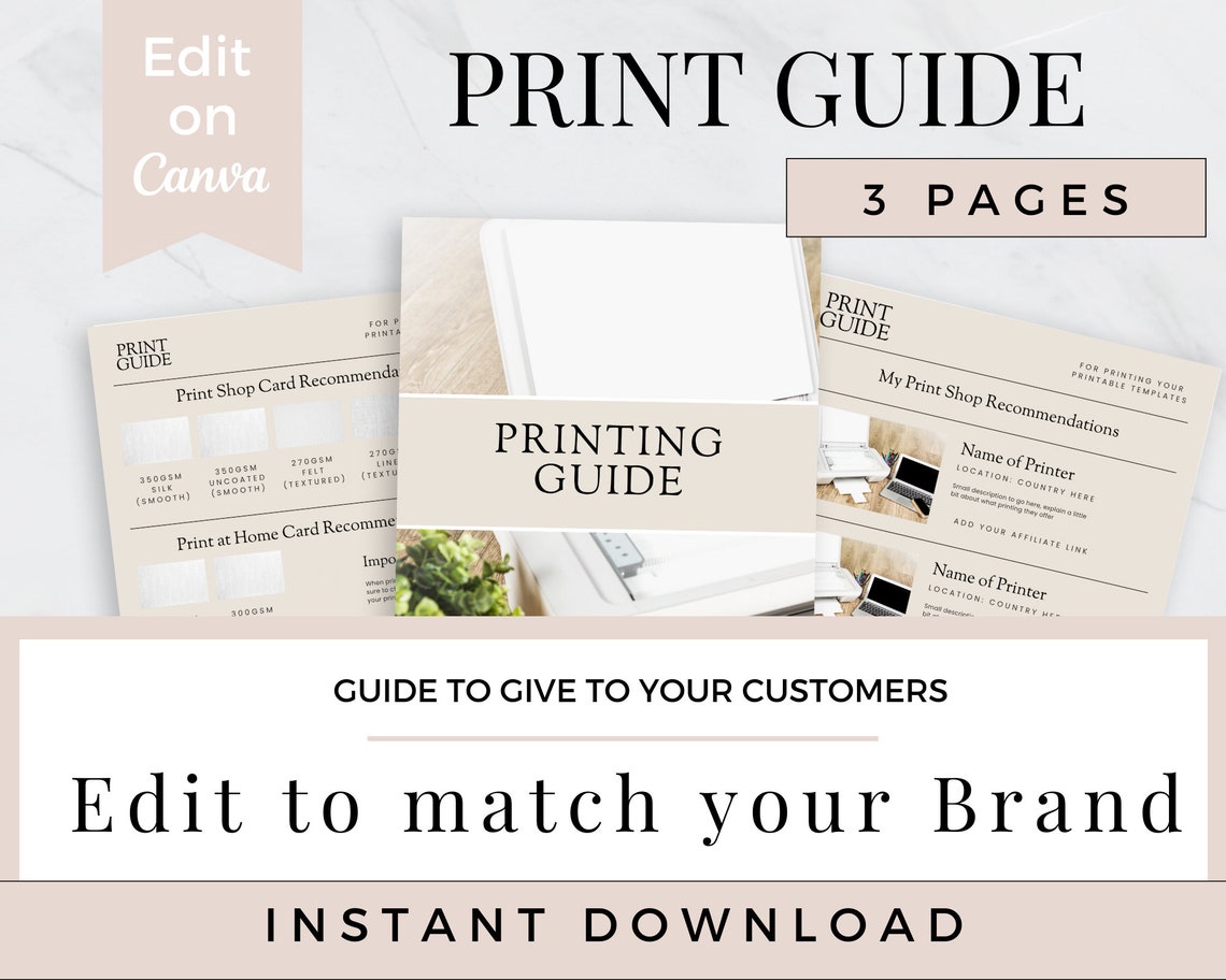 Print Size Guide Print Size Chart Lead Magnet Wall - Etsy