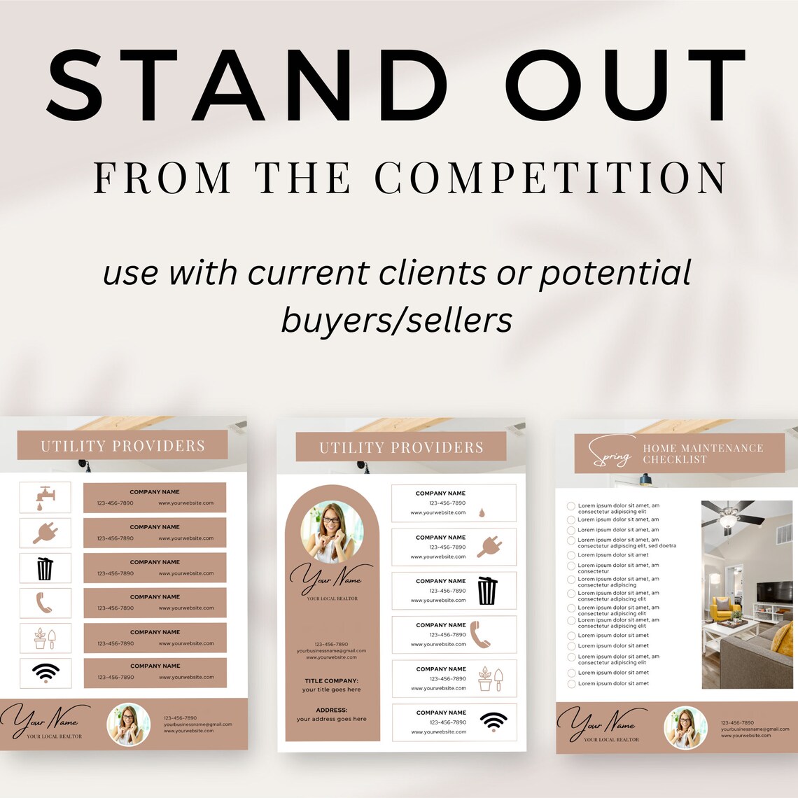 Real Estate Marketing Sellers Packet , Realtor Checklist Bundle, Real ...