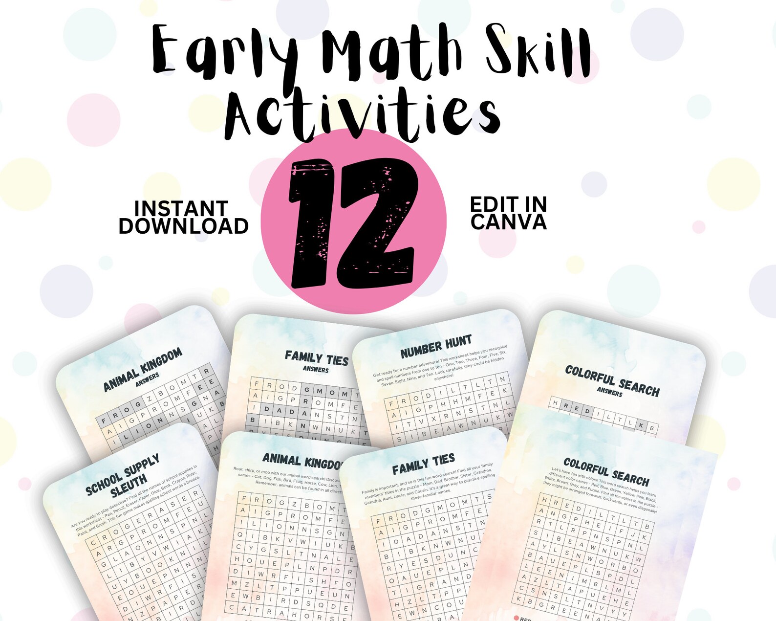 Printable Activity Bundle Christian Games Word Find - Etsy