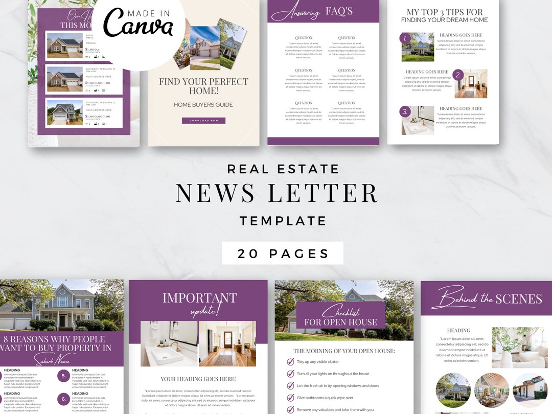Realtor Newsletter | Real Estate June Newsletter | Real Estate ...
