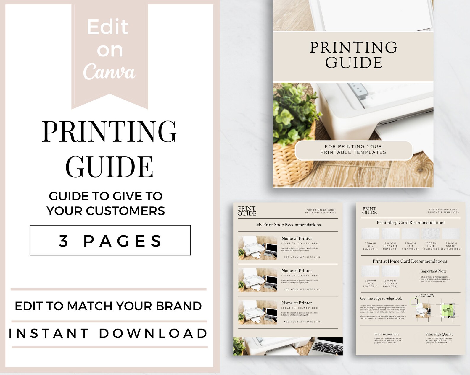 Print Size Guide | Print Size Chart | Lead Magnet | Wall Display Guide ...