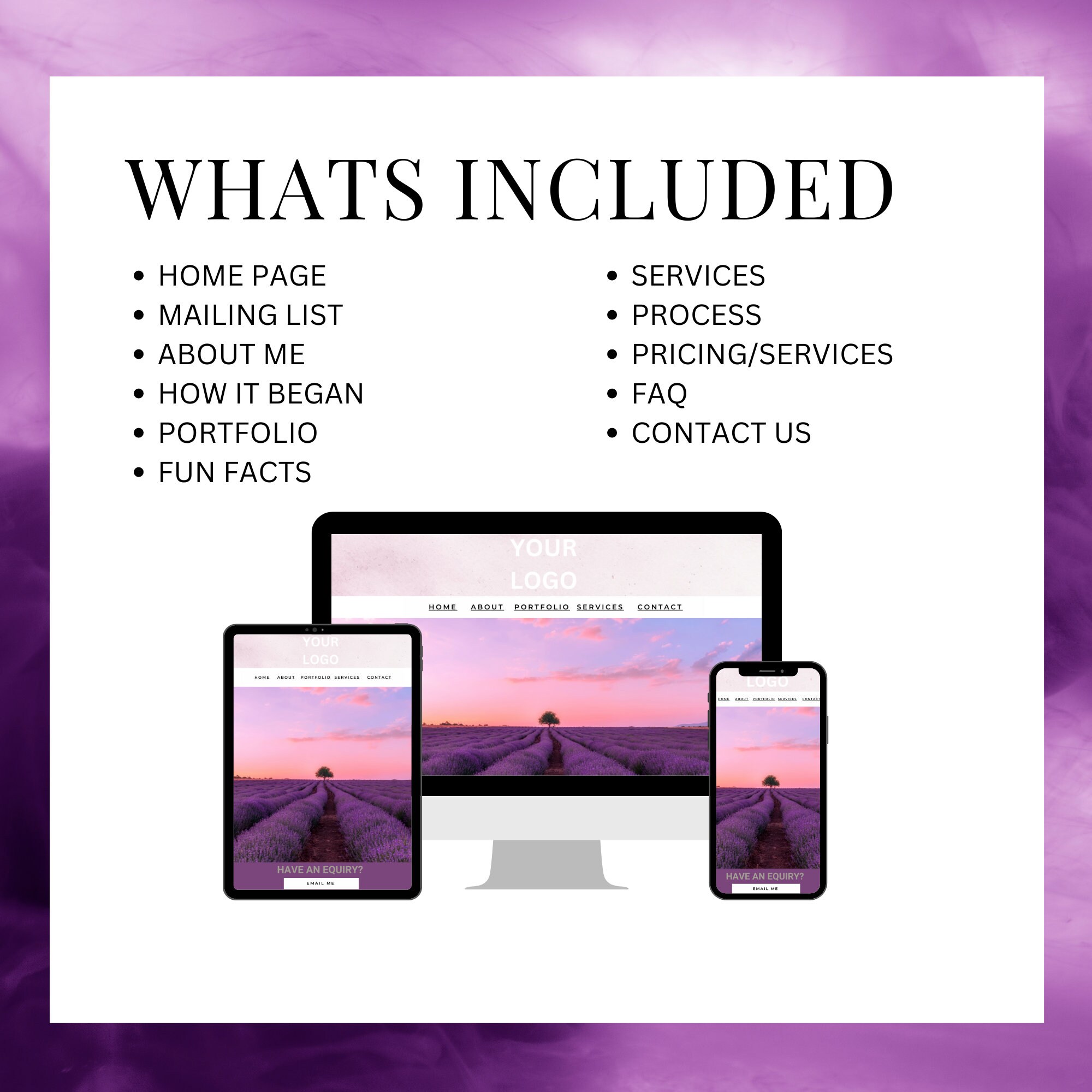 PHOTOGRAPHY WEBSITE, Website Template, CANVA Website, Unique Design ...