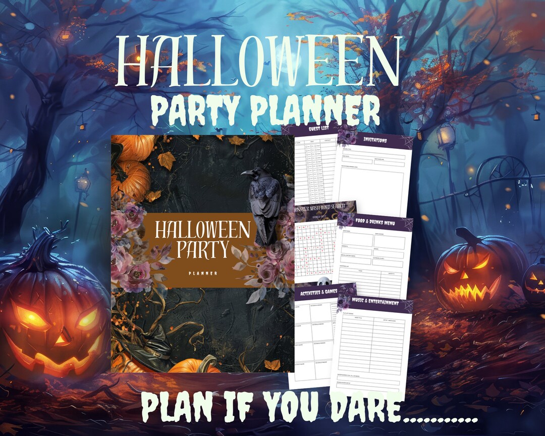 Halloween Party Planner Printable: Spooky Digital Download - Etsy