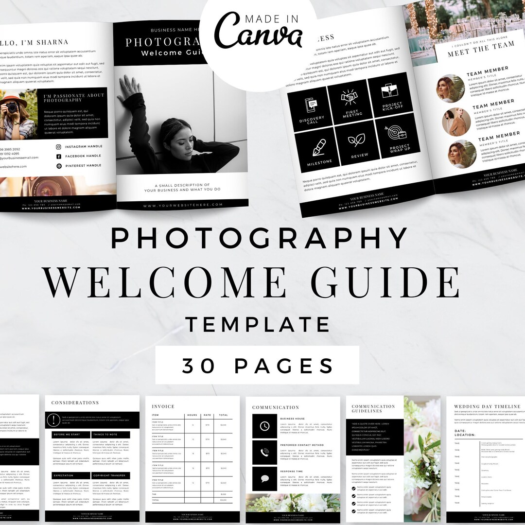 Client Welcome Packet | Welcome Guide Template | Client Guide Template ...