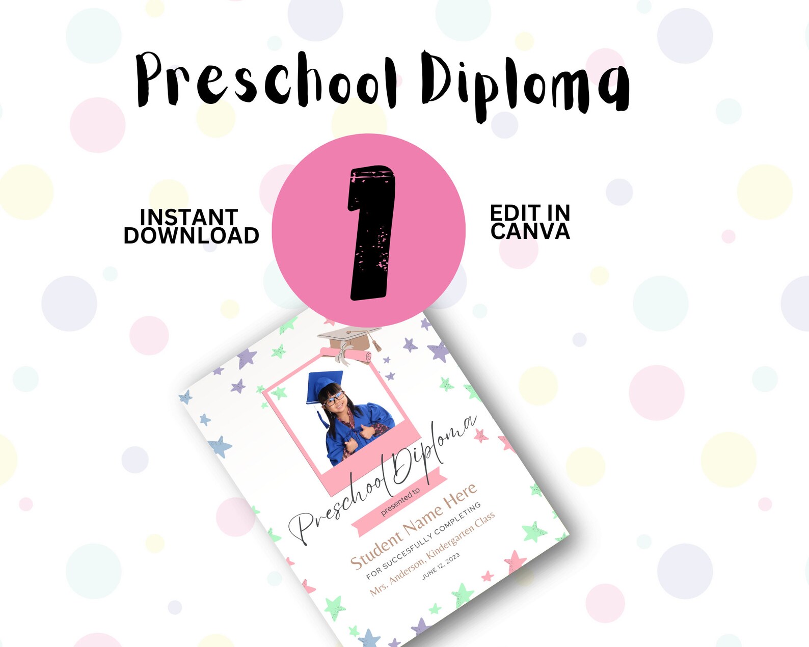 Preschool Diploma | Preschool Graduation Certificate | Daycare ...