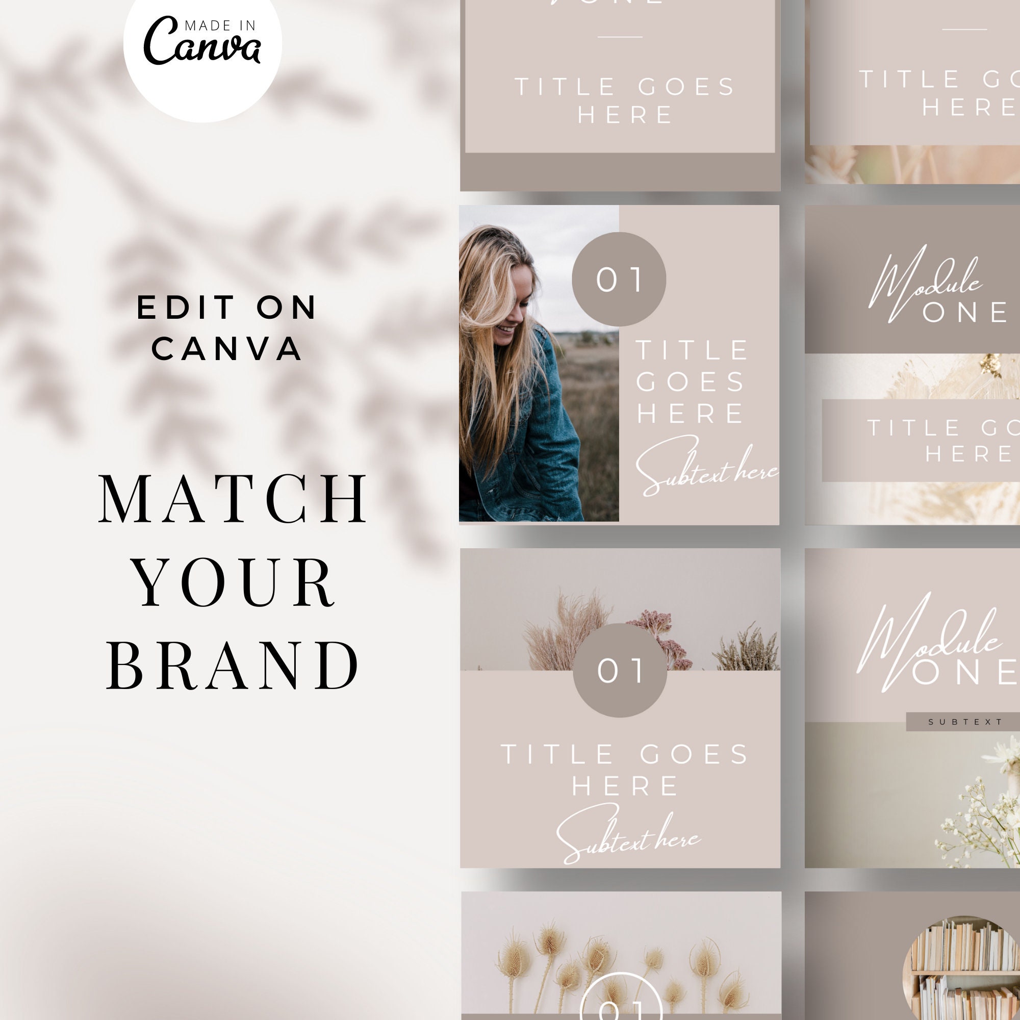Canva Templates | Printable Course Planner | Editable Training ...