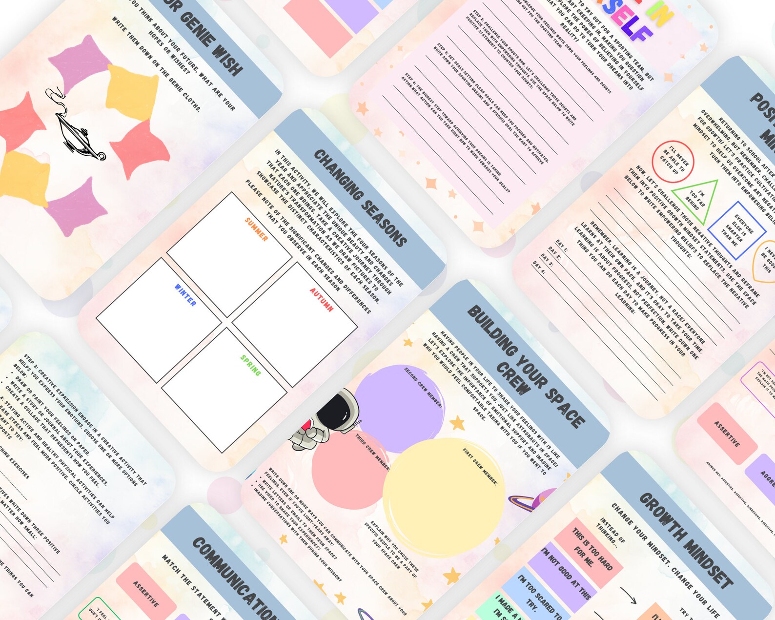 Mental Health Kids Therapy Coping Skills for Kids Canva Template ...