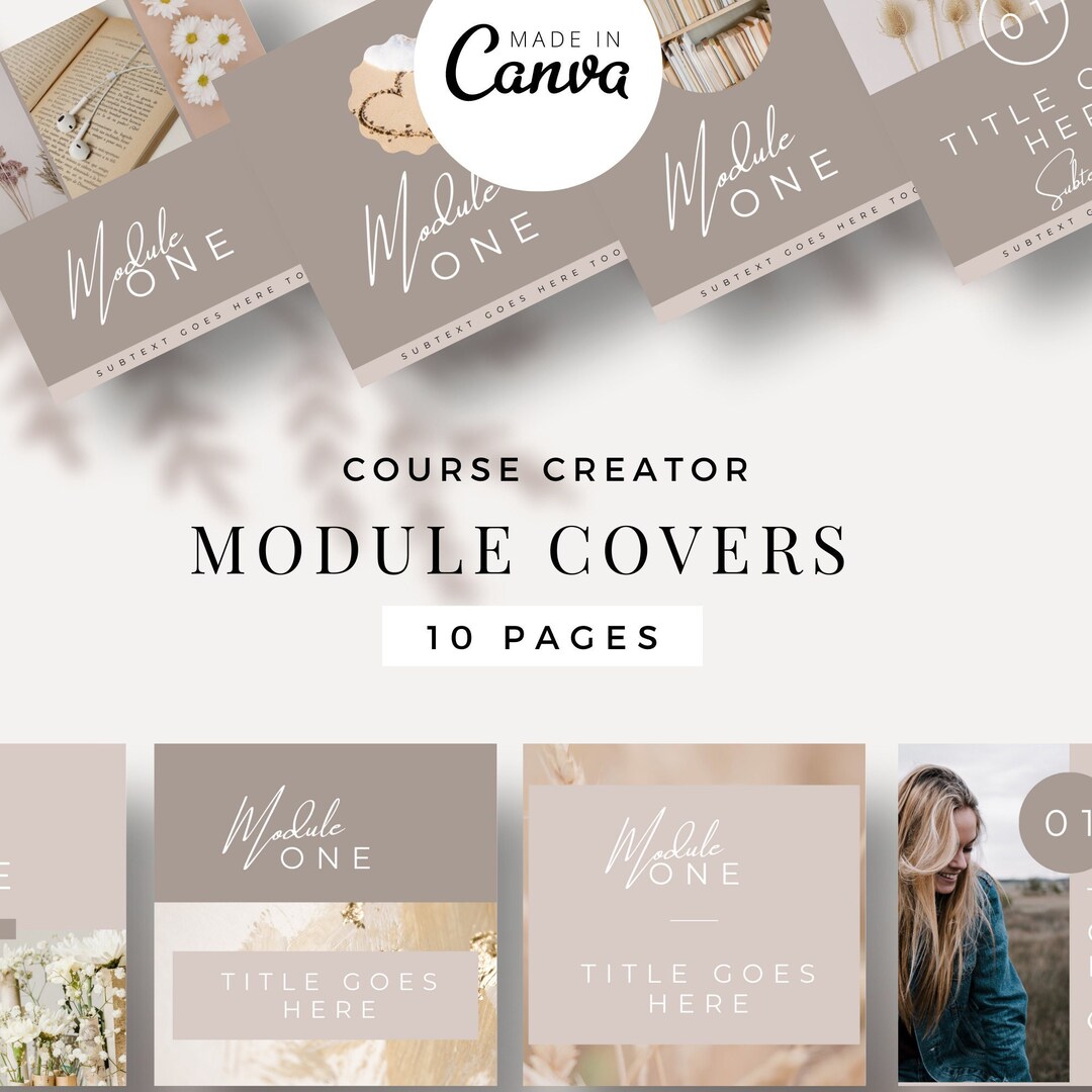 Course Creator Module Covers, Course Creation Best Seller Marketing ...