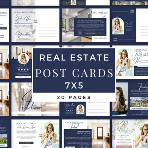 20 Real Estate Postcards | Postcard Bundle Template | Real Estate ...