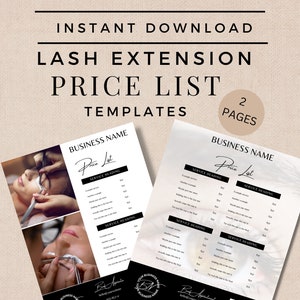 Editable Price List Template | Printable Trifold Menu | Purple and ...