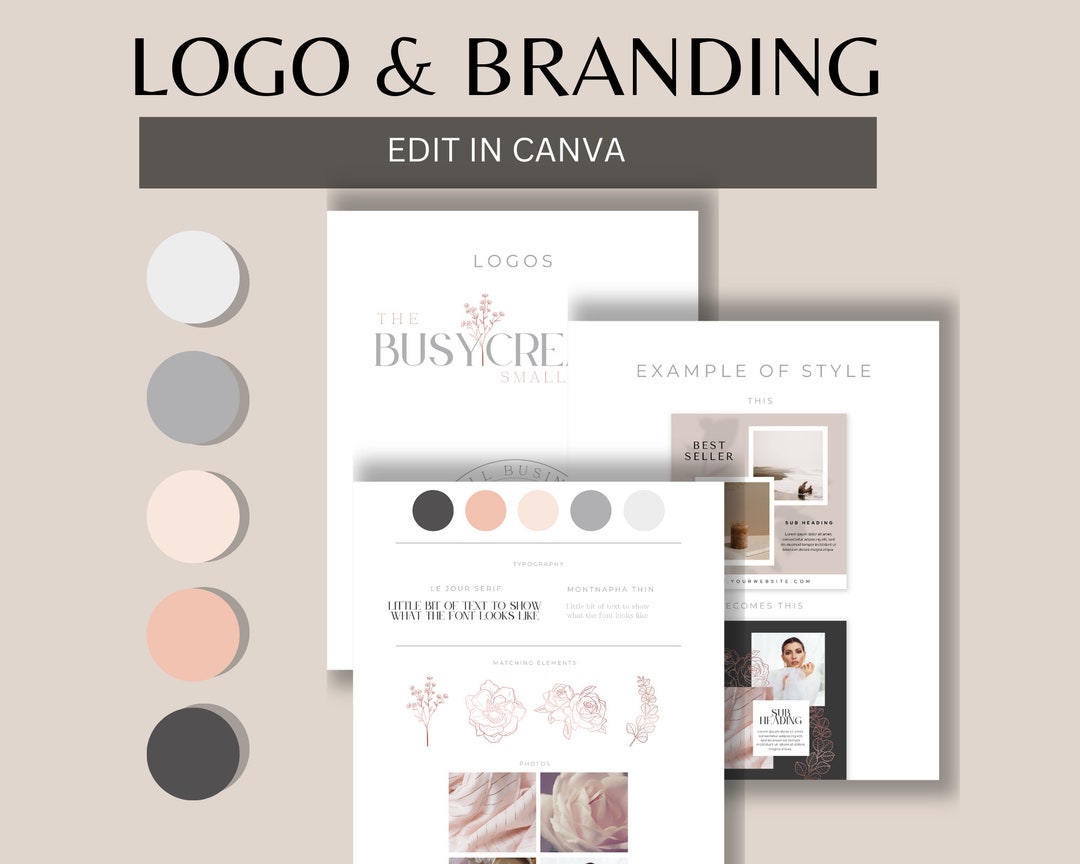 Diy Logo Design | Custom Logo Design | Branding Package | Brand Sheets ...