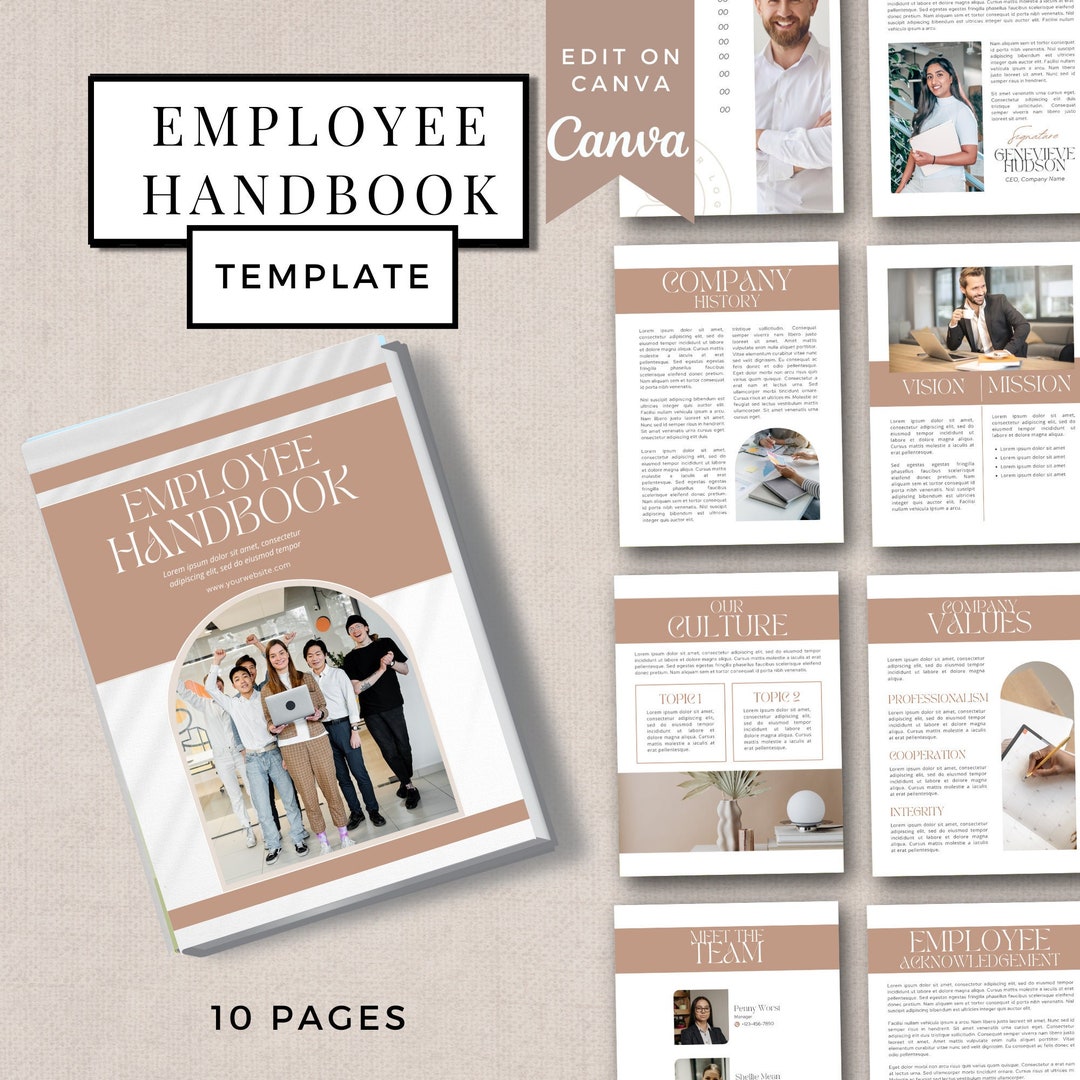 Employee Handbook Template | Human Resources | Employee Welcome Package ...