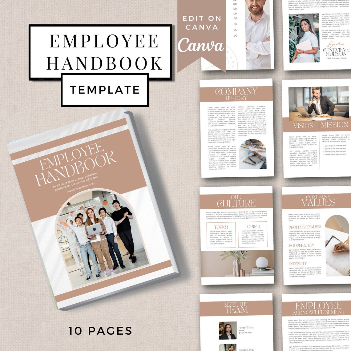 Employee Handbook Template | Human Resources | Employee Welcome Package ...