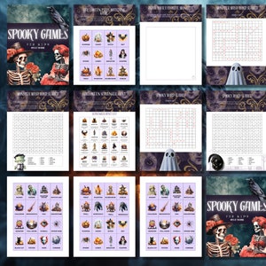 Halloween Printable Activities | Halloween Party Game | Digital ...