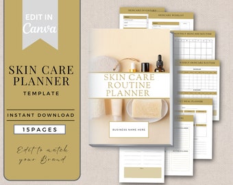 Skin Care Planner Printable PDF Skin Care Routines Tracker - Etsy
