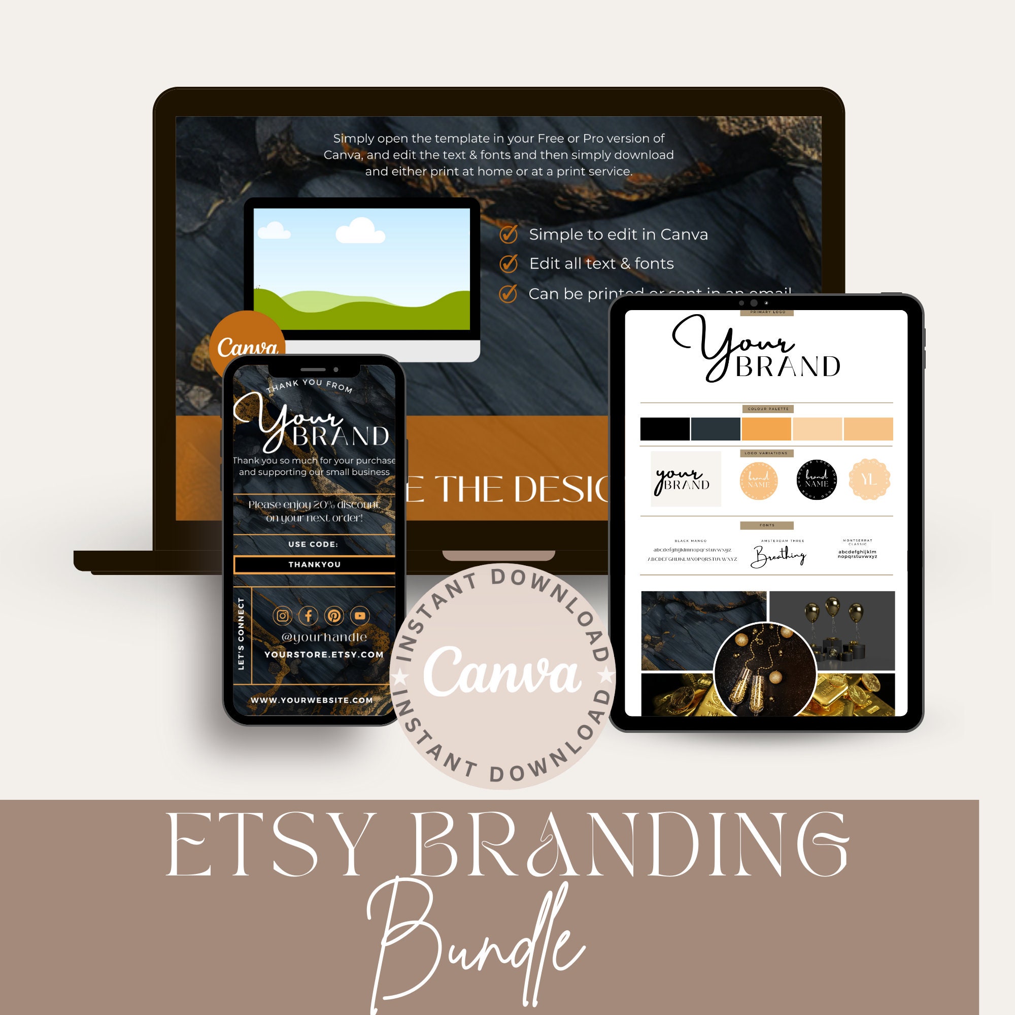 Etsy Shop Banner Kit Etsy Shop Templates Etsy Shop Branding Kit Etsy ...