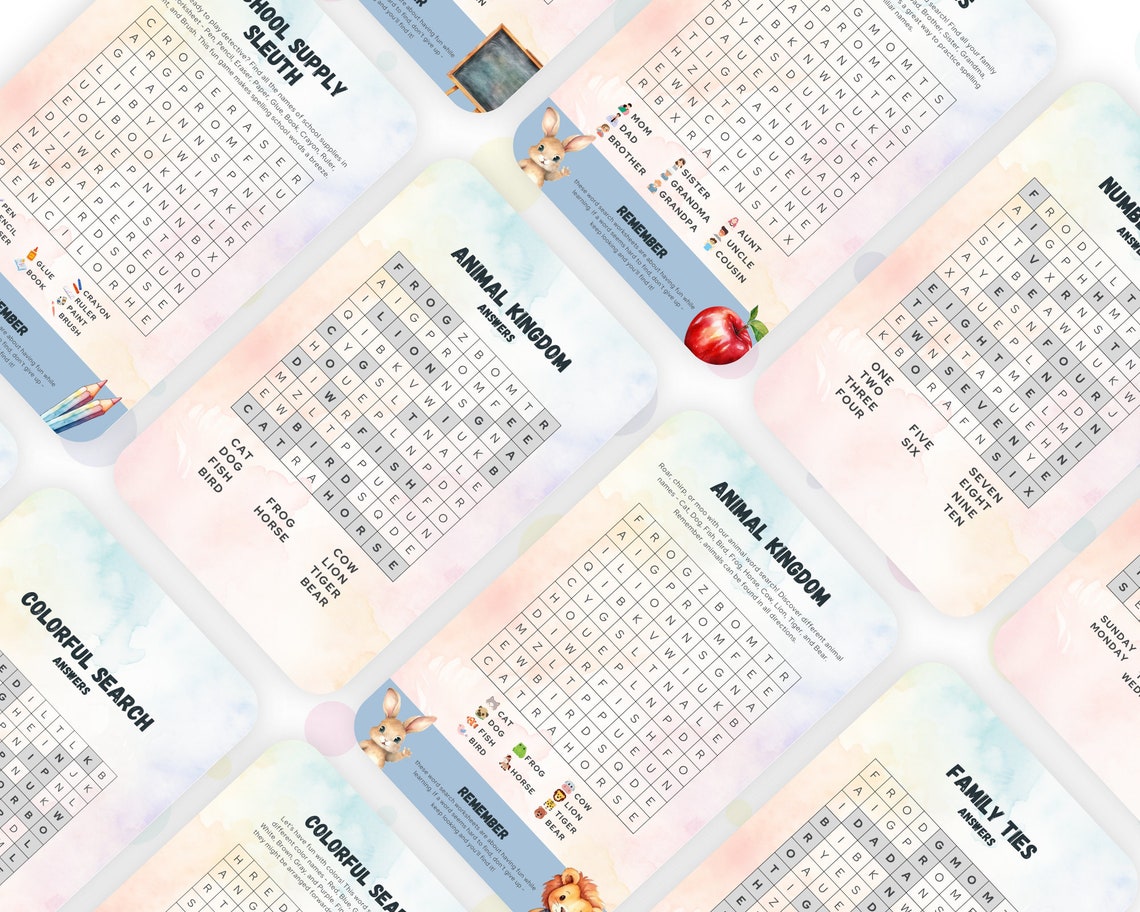 Printable Activity Bundle Christian Games Word Find - Etsy