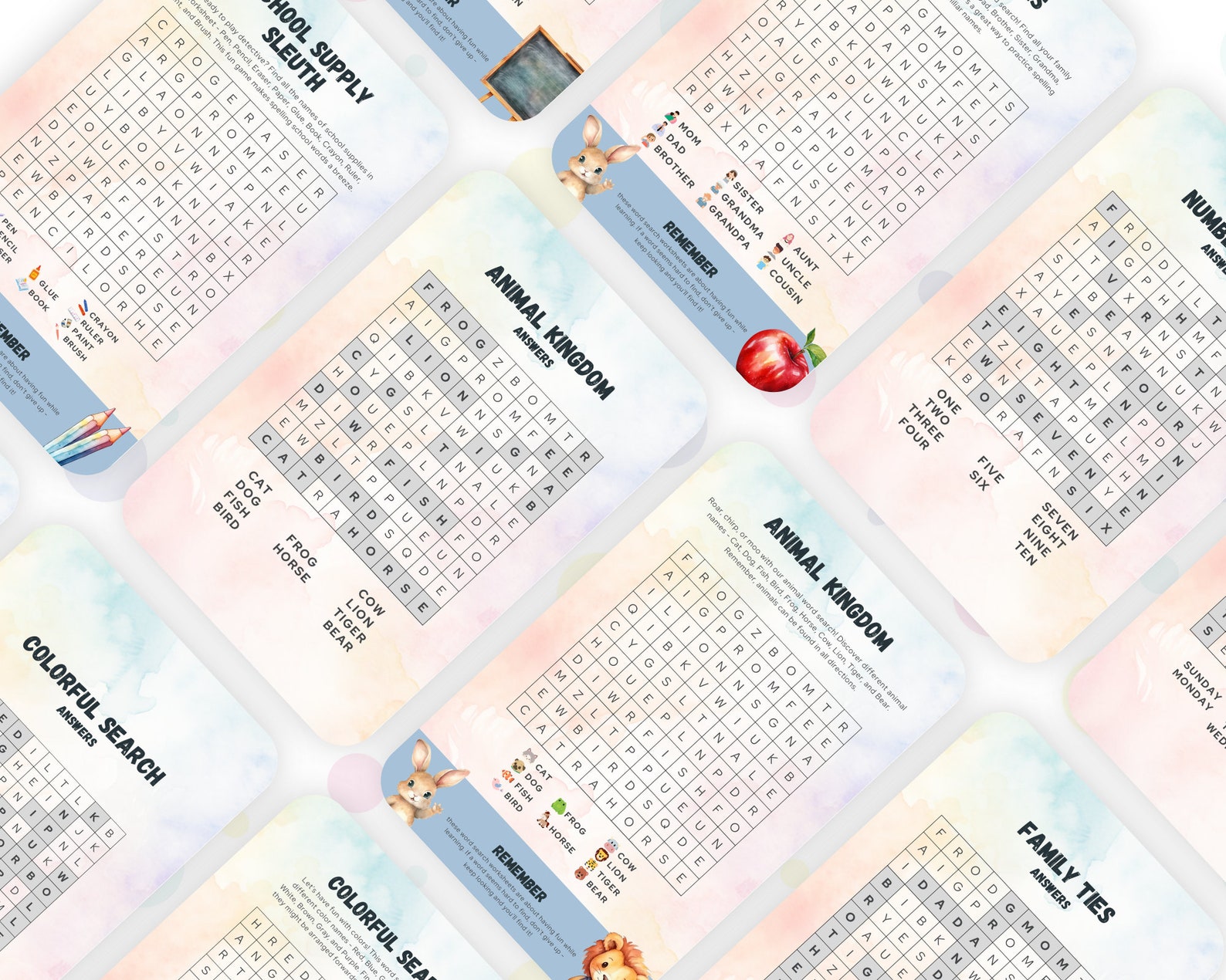 Printable Activity Bundle Christian Games Word Find - Etsy