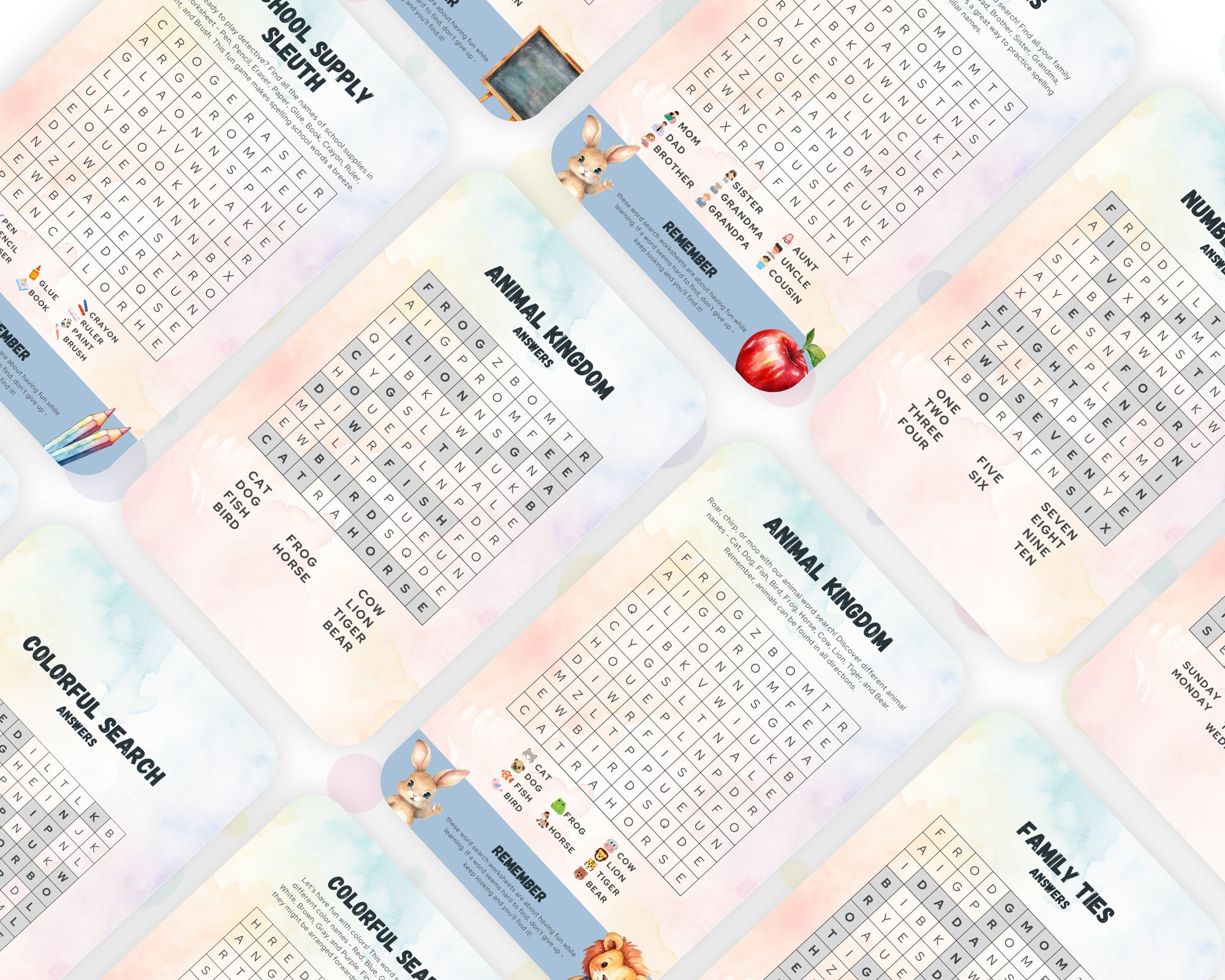 Printable Activity Bundle Christian Games Word Find - Etsy