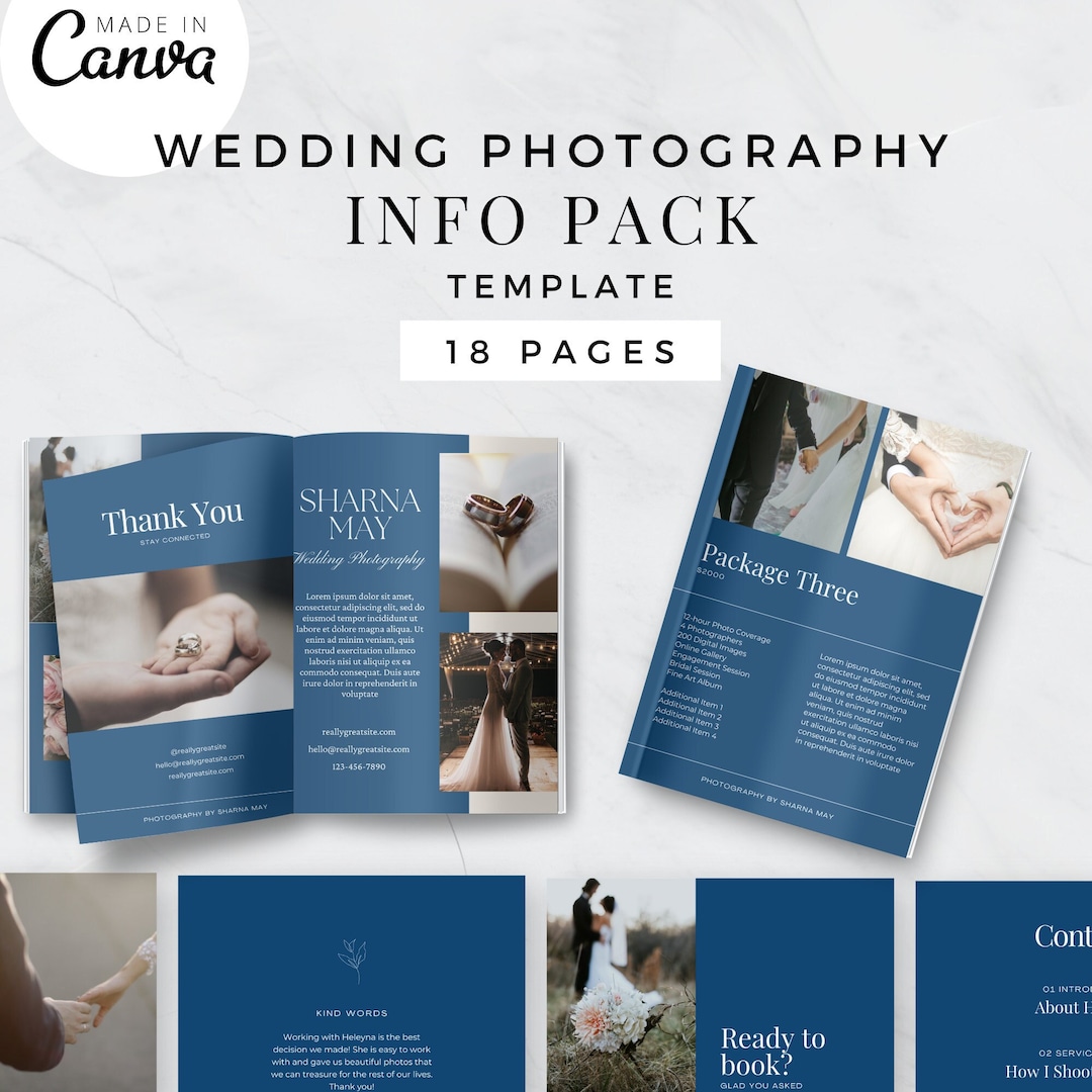 Client Guide Template | Wedding Photographer | Canva Photographer ...