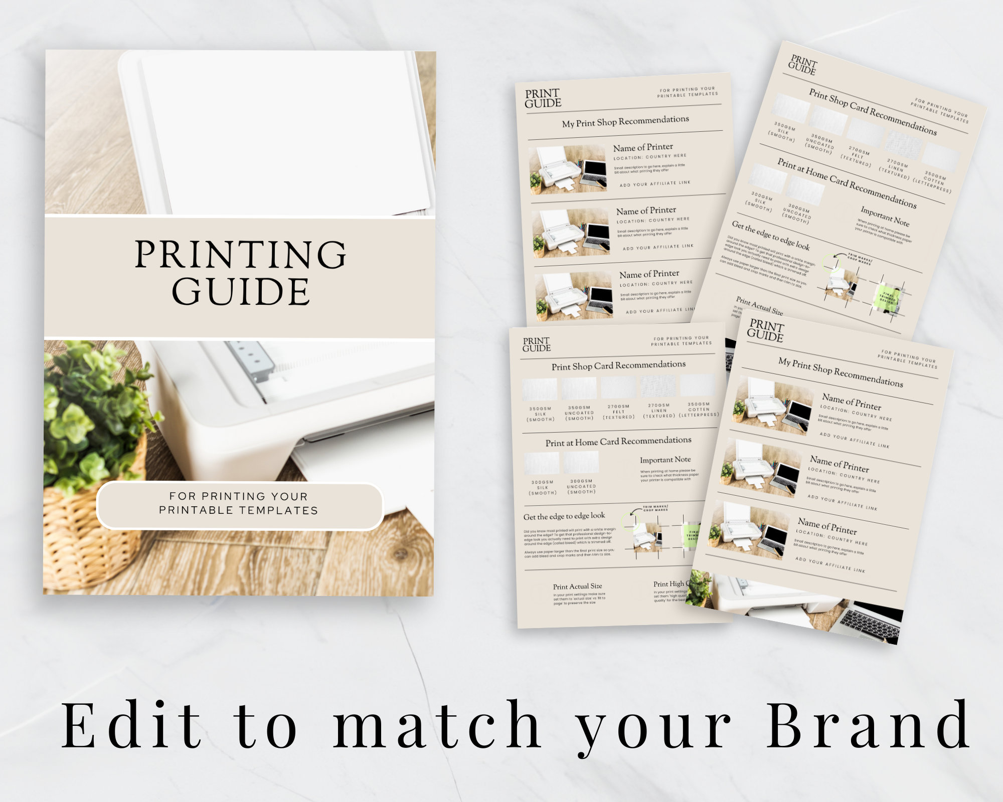 Print Size Guide | Print Size Chart | Lead Magnet | Wall Display Guide ...