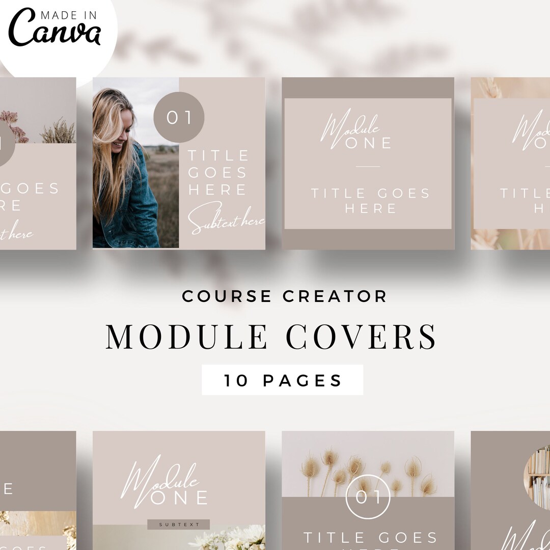 Canva Templates | Printable Course Planner | Editable Training ...