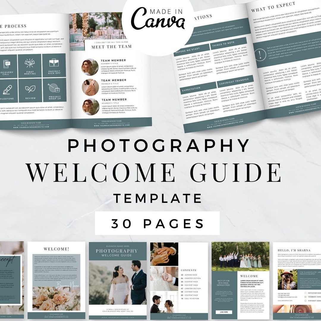 Magazine Template | Client Welcome Packet | Photography Pricing ...