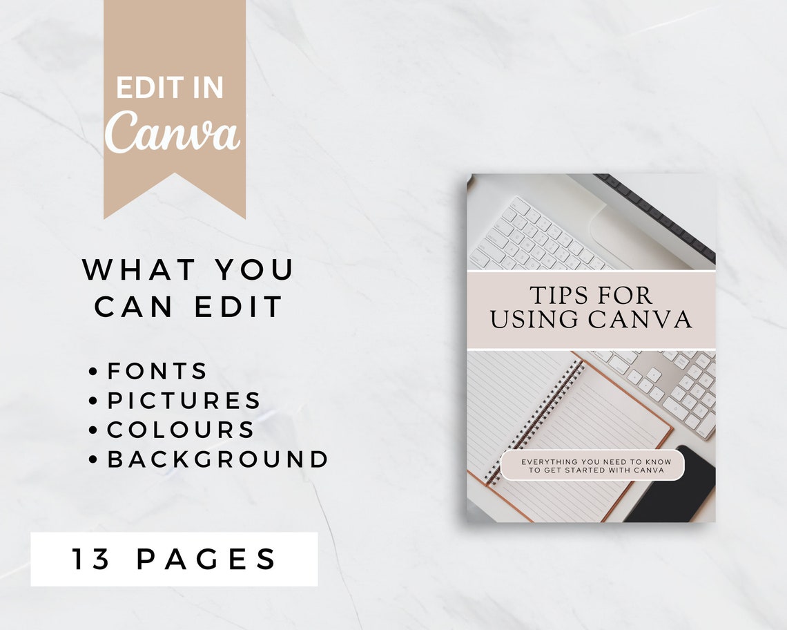 Ebook Template Canva | Digital Download | Marketing Tool Handbook ...