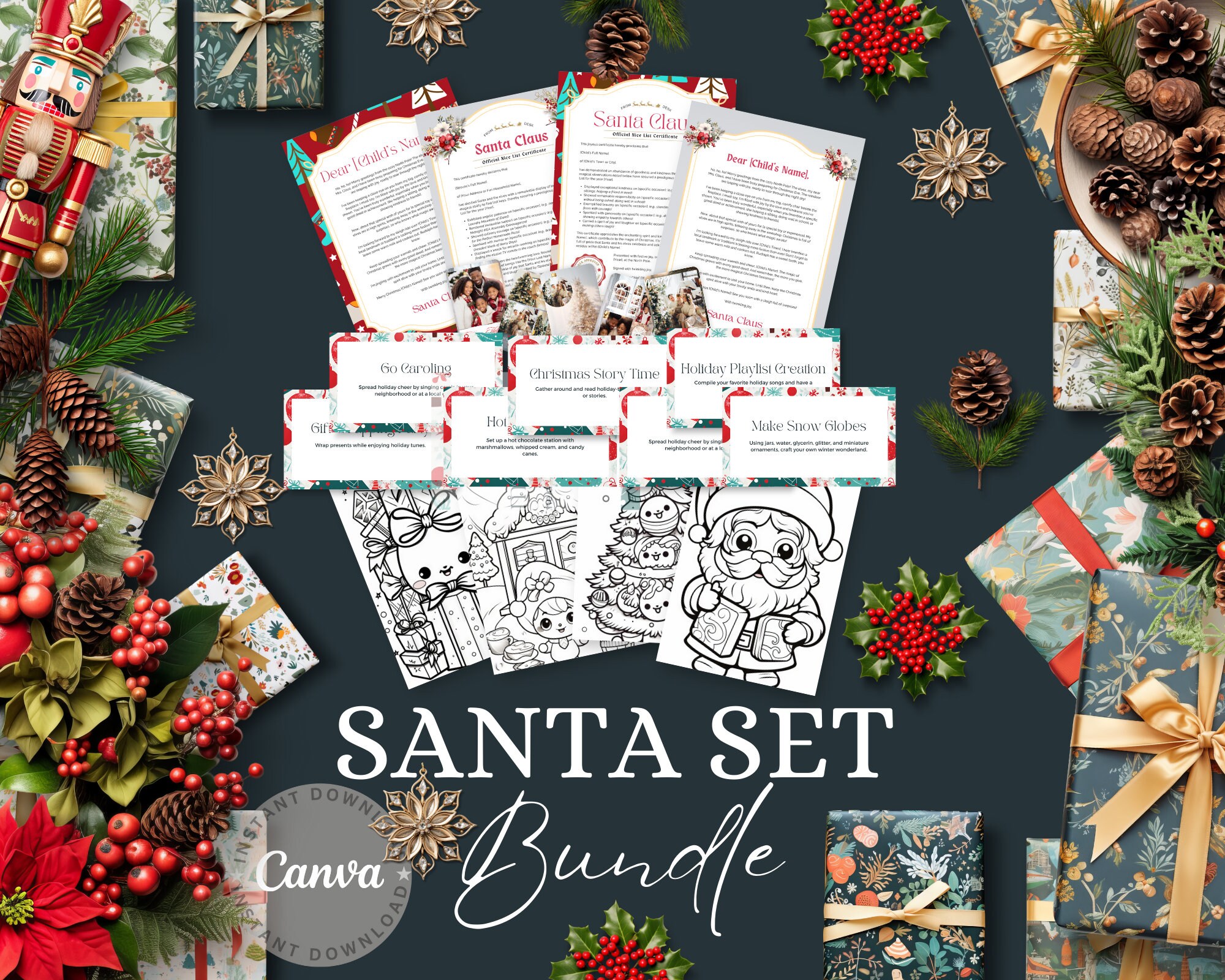 Santa Letter Kid's Christmas Letter Christmas Wish - Etsy