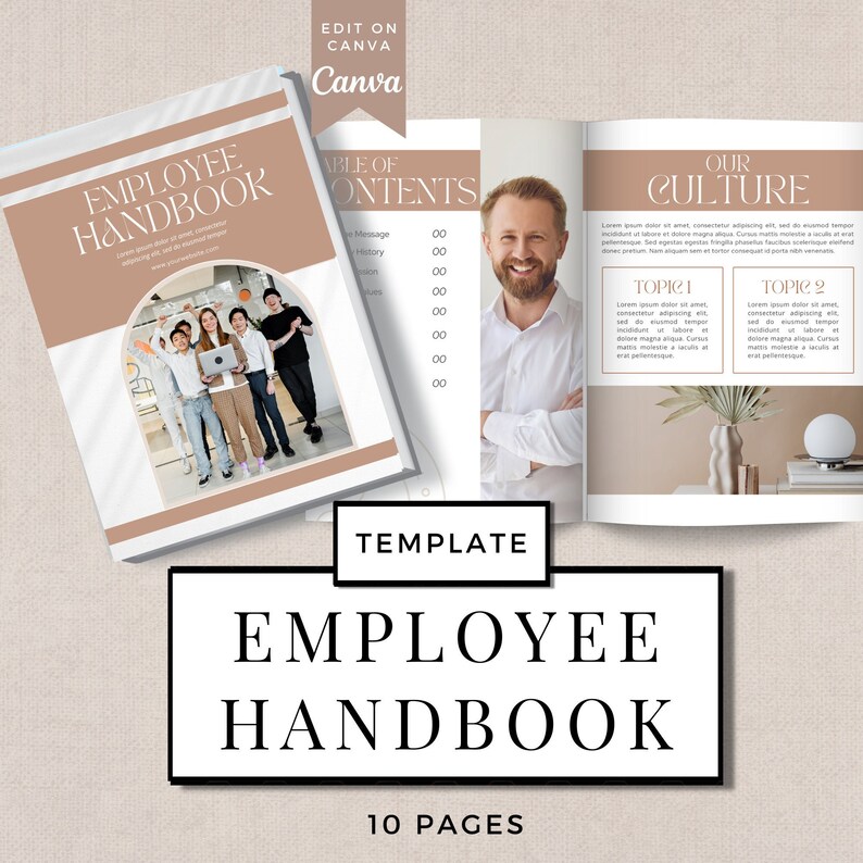 Employee Handbook Template | Human Resources | Employee Welcome Package ...
